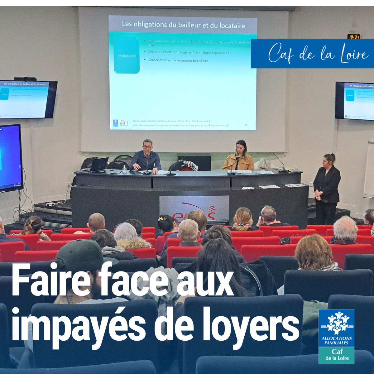 Faire face aux impayés de loyer – Rapport d'activité 2023 – Caf de la Loire